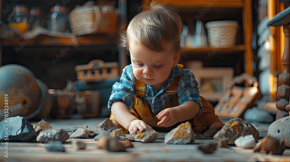 banner background National Geologist Day theme, and wide copy space, An ...