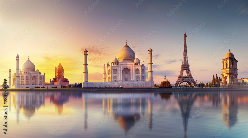 Global Exploration: Majestic Monuments From Around the World Seamlessly ...
