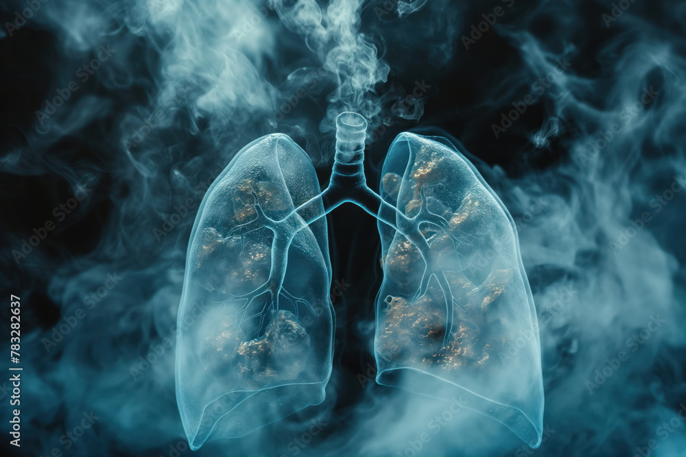 Smoke from cigarettes can damage your lungs a cause diseases AI ...