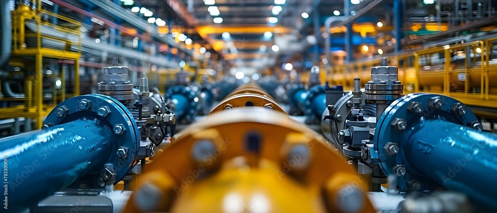 Industrial Symphony: Pipes and Precision. Concept Industrial Design ...