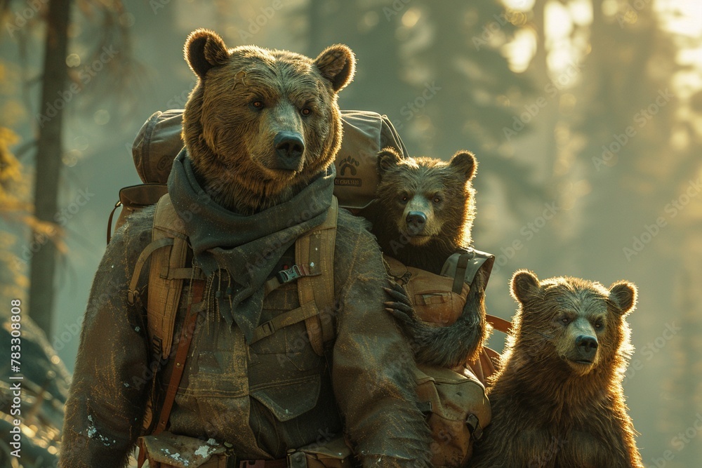Explore the bond between a park ranger and a family of bears, as they ...