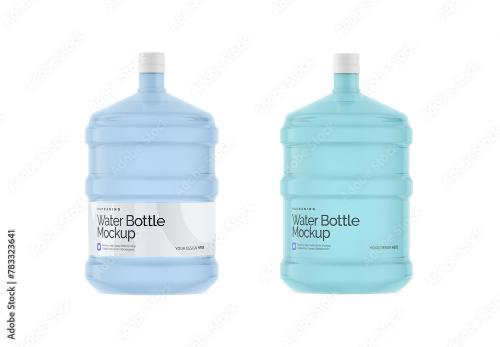 Plastic Water Gallon Mockup Stock Template | Adobe Stock
