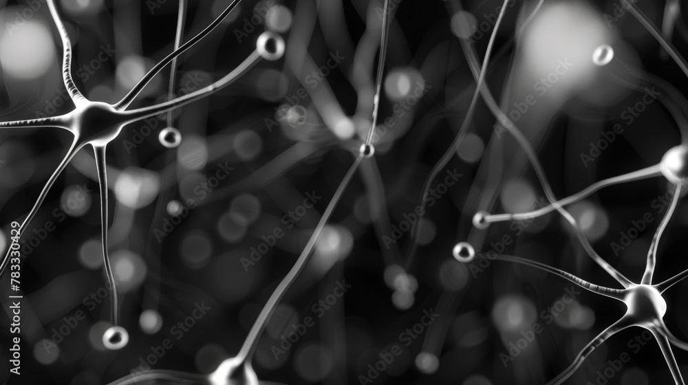 Synaptic Illumination: Mapping the Neural Network. Generative AI Stock ...