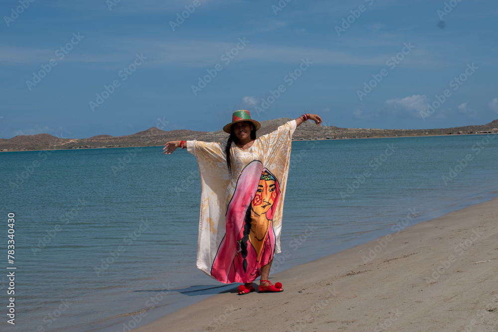 joven guajira de la etnia wayuu, quienes viven al norte de Colombia ...