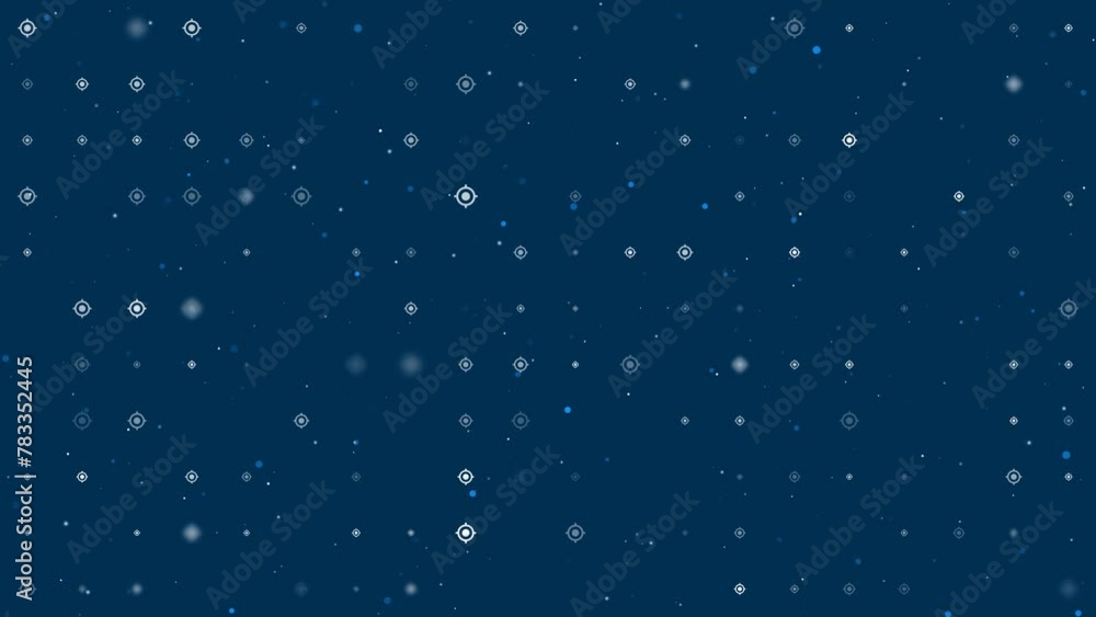 Template animation of evenly spaced crosshair symbols of different ...