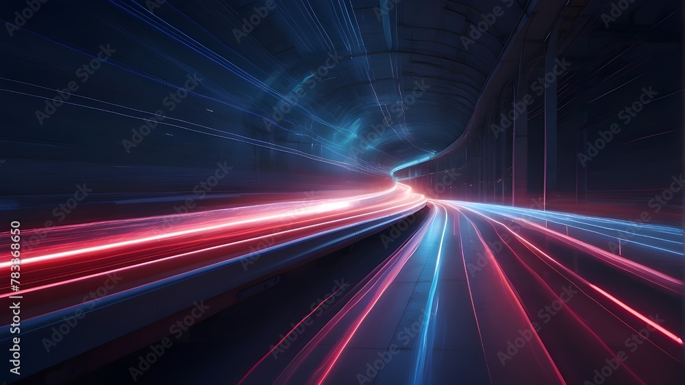 Laser beams are brilliant, abstract, and glittering, isolated on a ...