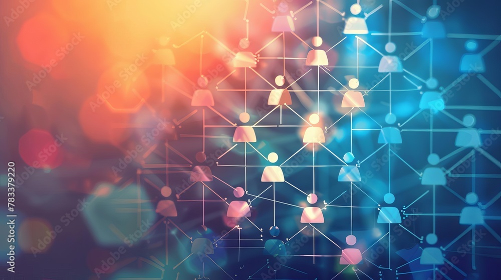 hierarchical organization chart with team and employee structure ...