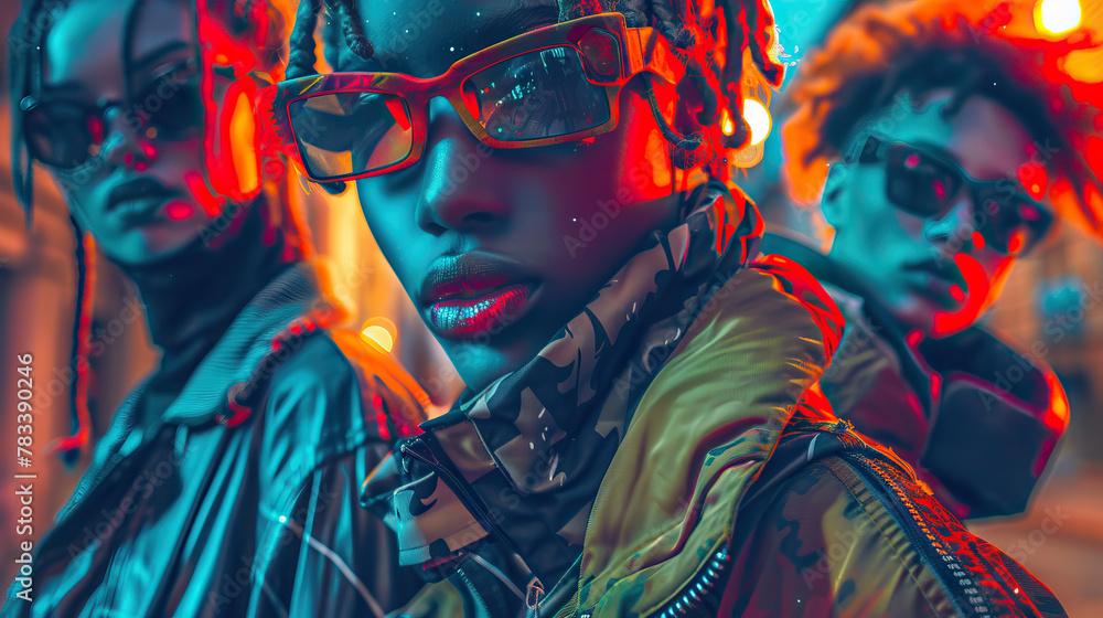 Urban Street Style Remix: Edgy streetwear looks showcased by models in ...