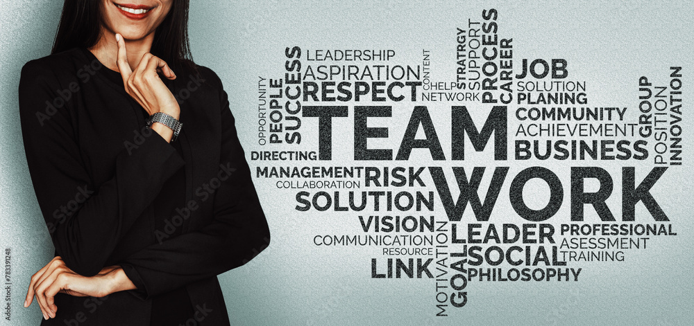 Teamwork and Business Human Resources - Group of business people ...