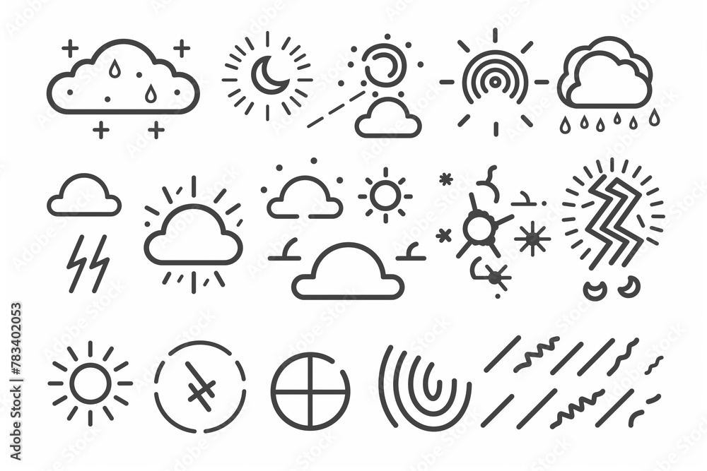 Weather Icons: A Comprehensive Collection of Meteorological Symbols ...