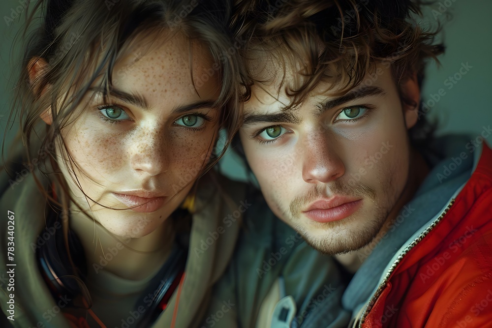 Intimate Gaze: A Silent Symphony of Connection. Concept Portrait ...