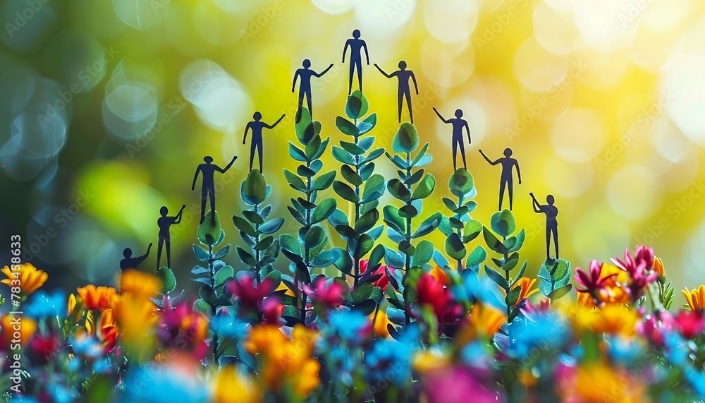 Elevating Together: Reaching New Heights as a Team, group of people ...