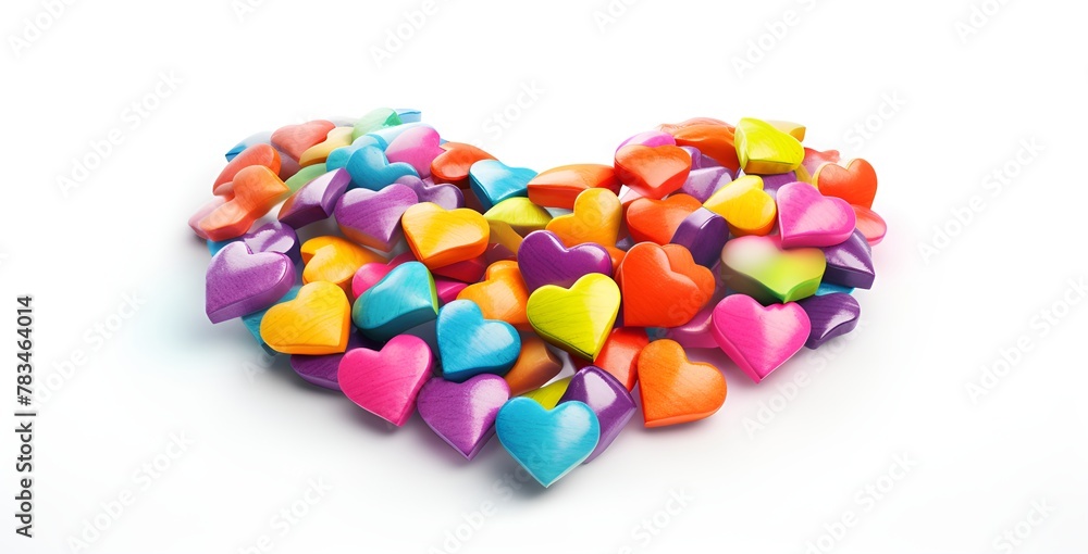 Printable Valentine's Candy Hearts in Assorted Colors for Creative and ...