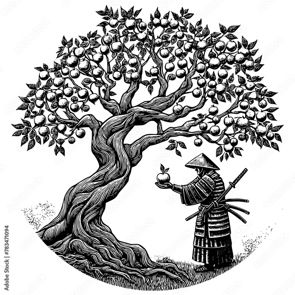 Vetor do Stock: Samurai Tree Of Life, Laser cut tree of life Svg ...