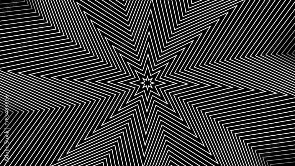 Star shapes. Neon star animation. Radio wave effect. Looped animation ...