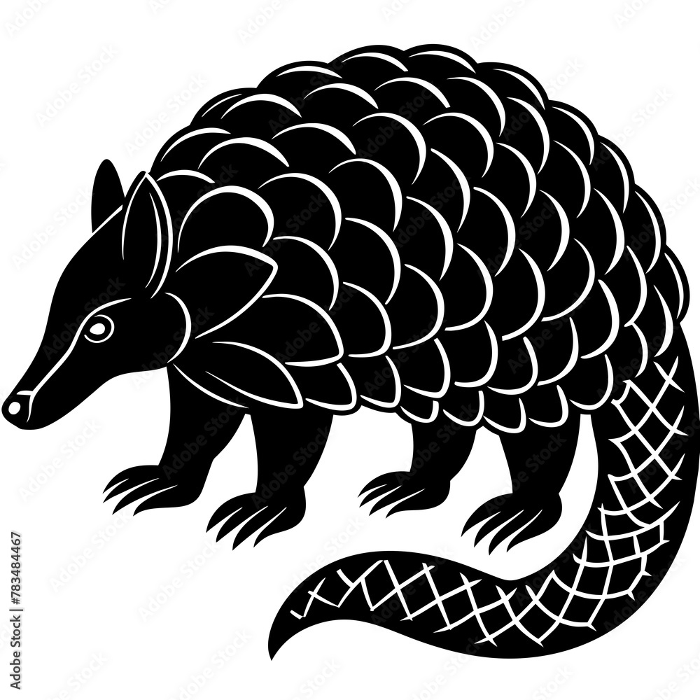 pangolin vector illustration mascot,pangolin silhouette,vector,icon,svg ...