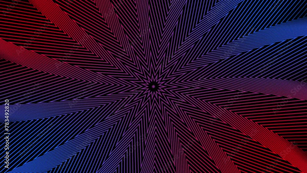 Star shapes. Neon star animation. Radio wave effect. Looped animation ...