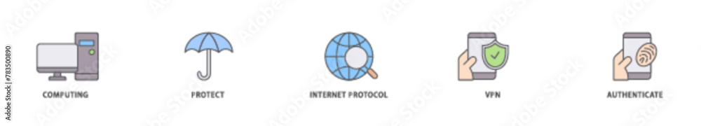 IPsec icon packs for your design digital and printing of cloud ...