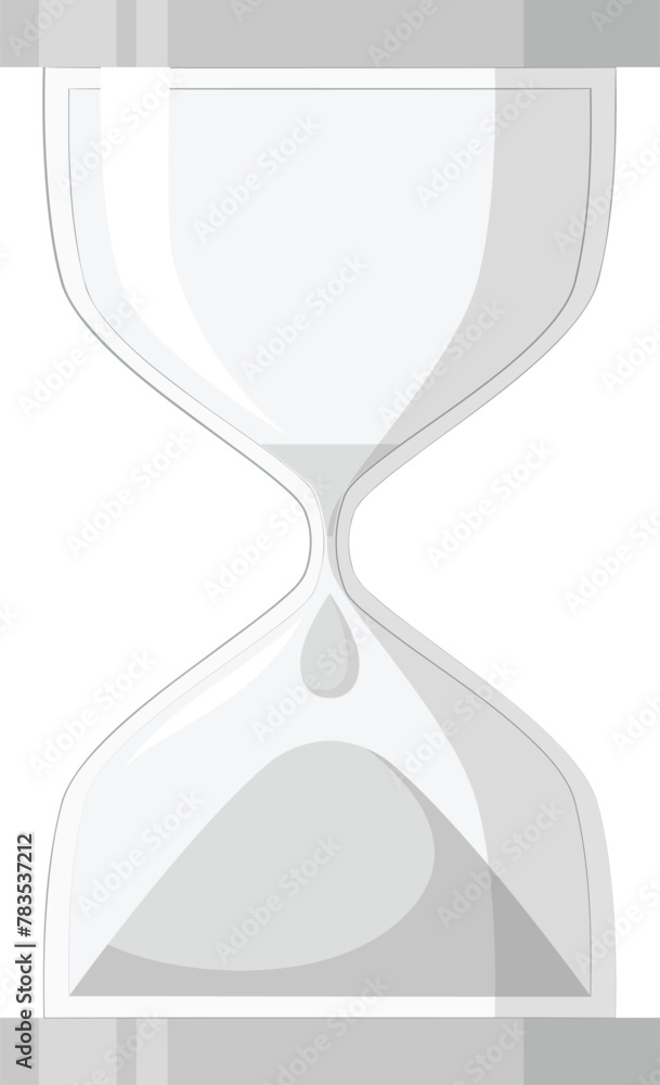 Sand Glass. 3D render of a Classic Hourglass. time measurement ...
