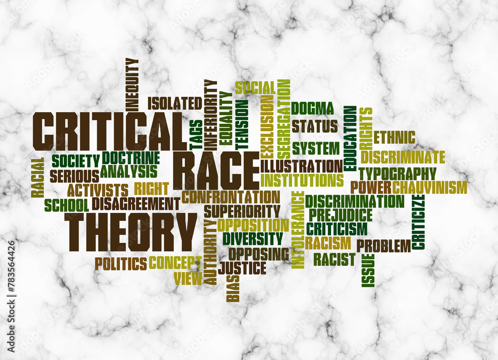Word Cloud with Critical Race Theory concept create with text only ...