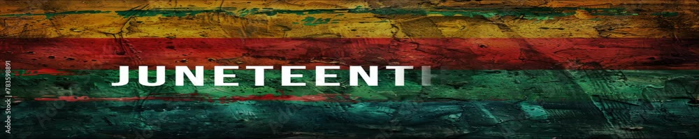 Juneteenth day Black History Month border and frame Animation ...