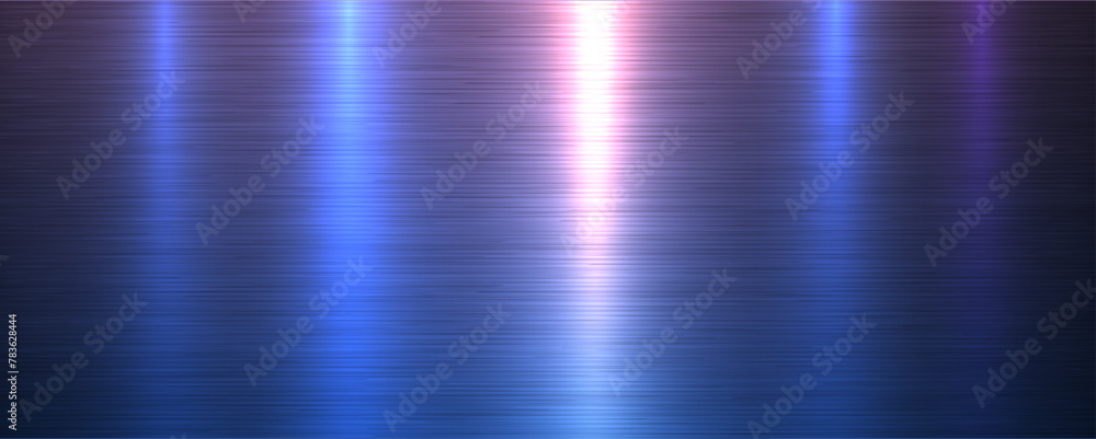 Purple blue metallic texture with brushed metal pattern, shiny steel ...