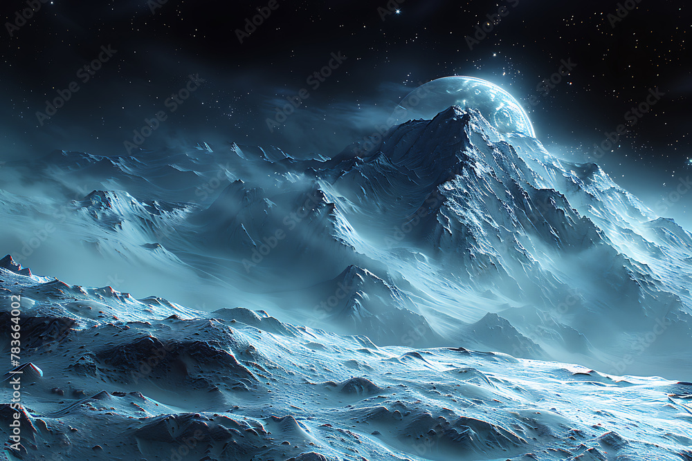 Vibrant digital rendering of deep space featuring a mesmerizing nebula ...