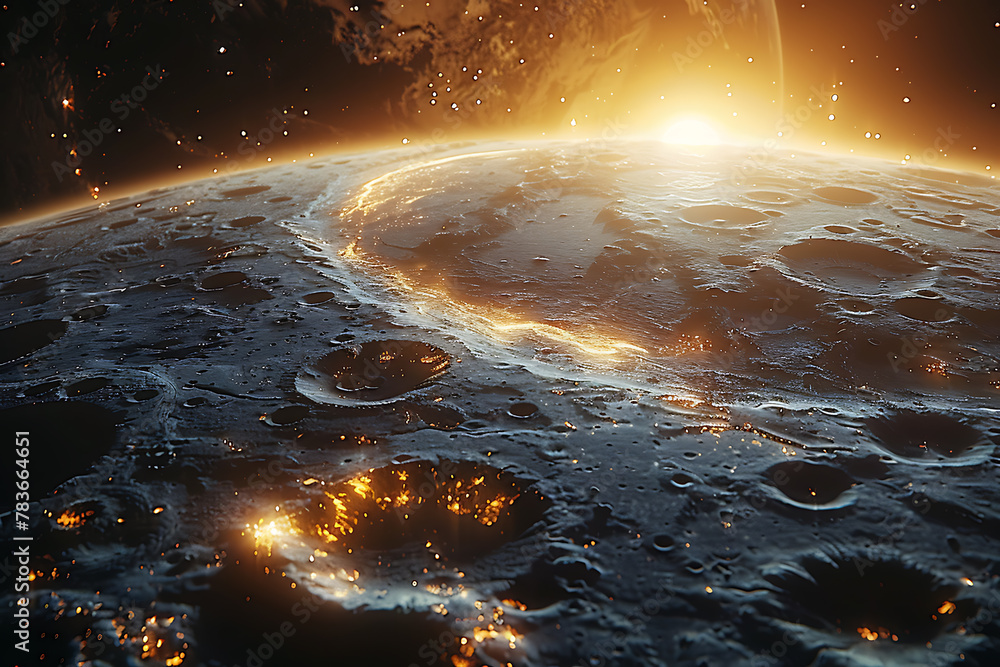 Stunning digital artwork of deep space, featuring a captivating blend ...