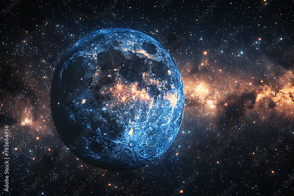 A captivating deep space wallpaper showcasing distant galaxies, radiant ...