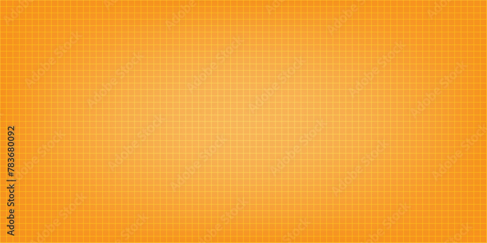 Orange print background. Orange lined architecture backdrop. Technical ...