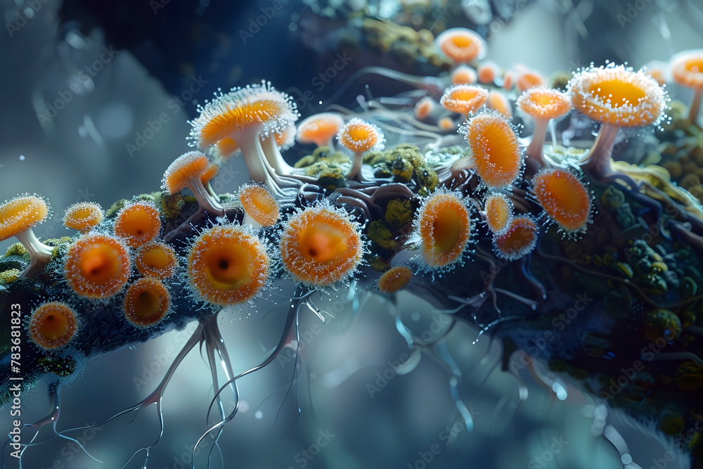 Symbiotic Relationship Between Parasitic Fungus and Its Host in a ...