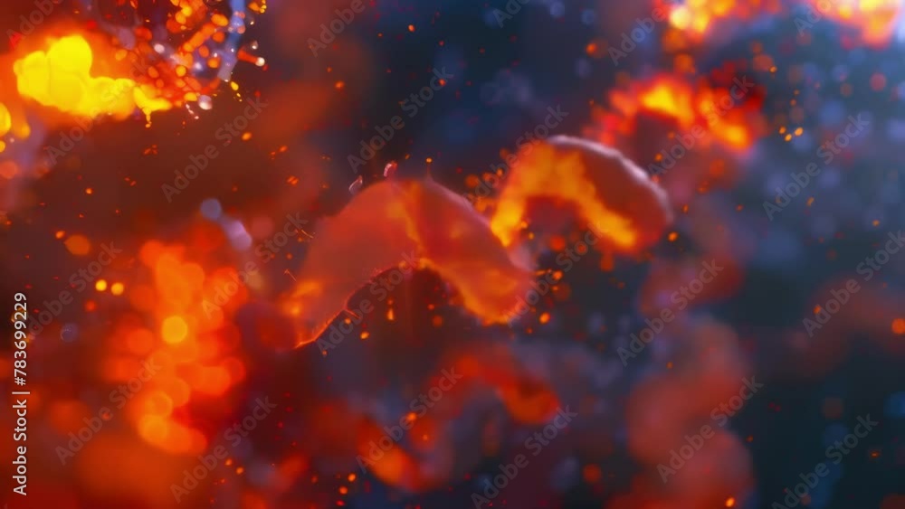 A highresolution image of a of muscle cell nuclei highlighting the ...