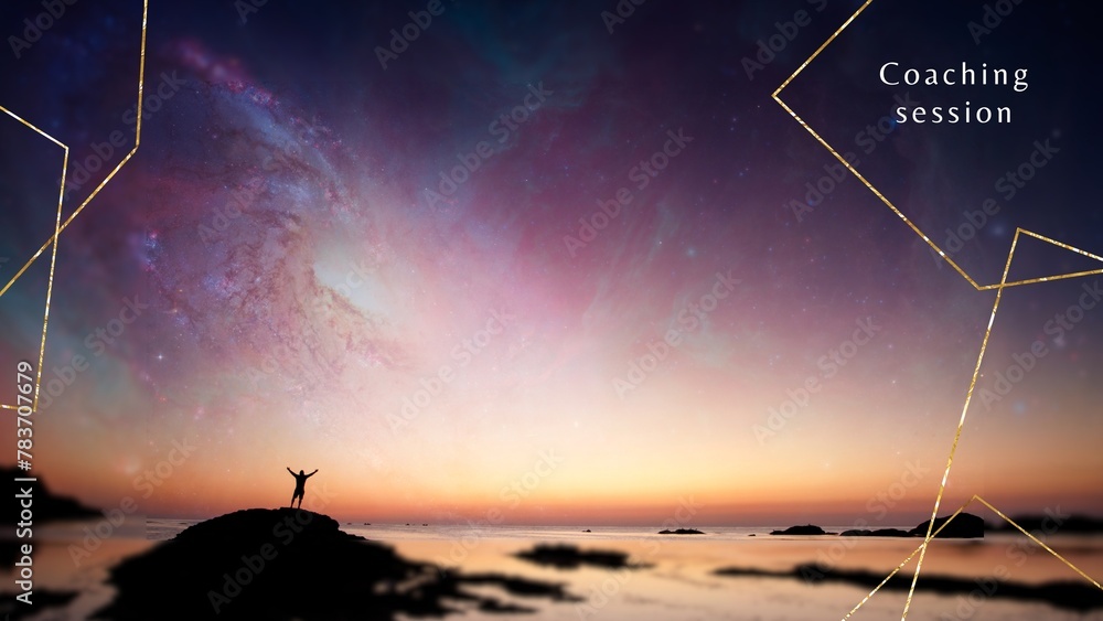 Zoom virtual background night sky - coaching session - online webinar ...