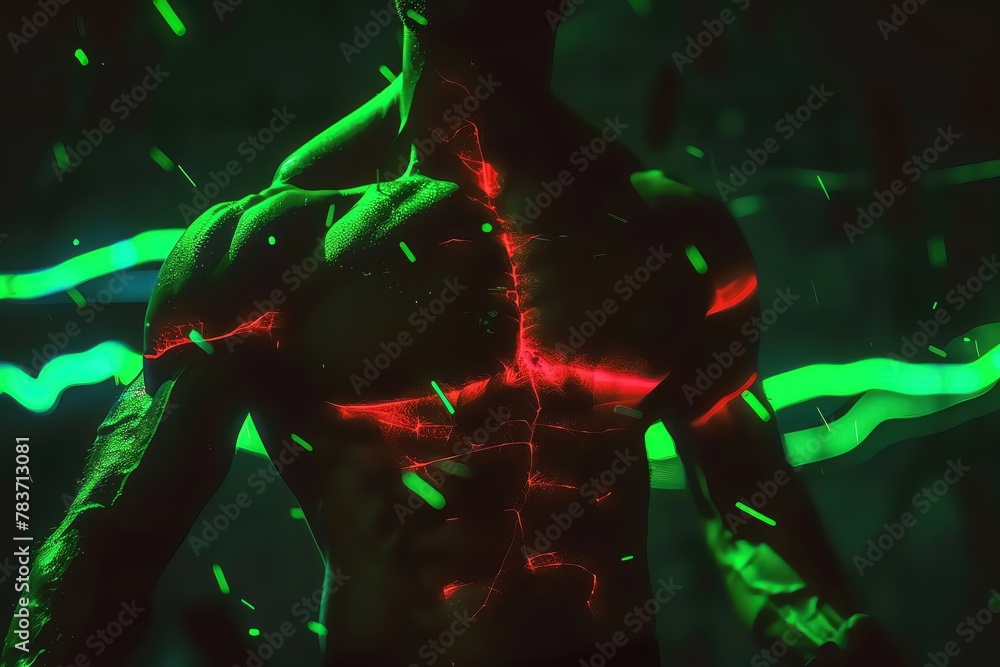 The dynamic tension of muscles during exercise showcases the beauty of ...