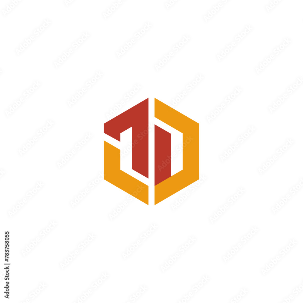 Vetor de Letter 7D logo icon design vector. monogram logo vector ...