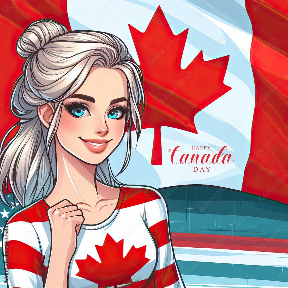 Canada Day, Post, Canada Day Poster, Background With. Happy Canada Day ...