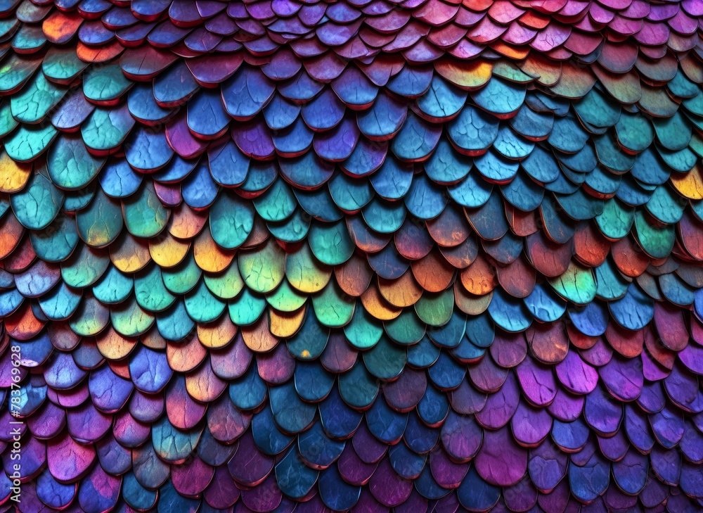 Iridescent dragon leather texture background, wallpaper design ...