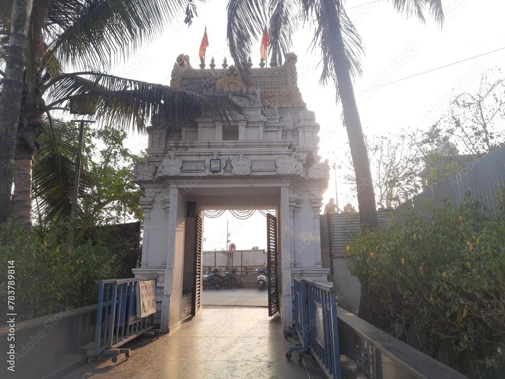 Beautiful South Indian temple entrance tower, temple detail design ...