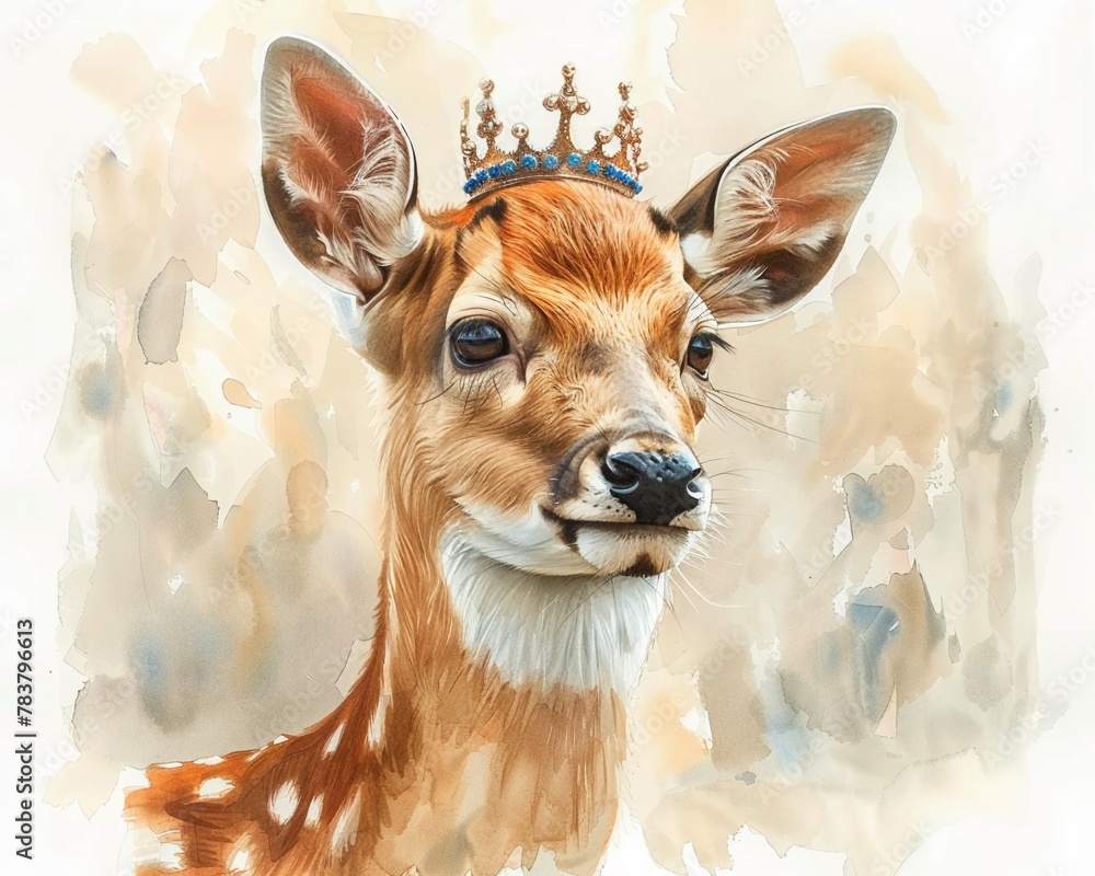 These illustrations blend the charm of animals with the regality of ...