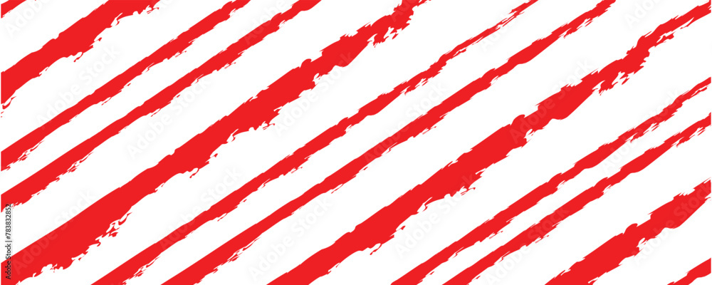 Red, white rough stripes texture seamless pattern. Great for modern ...