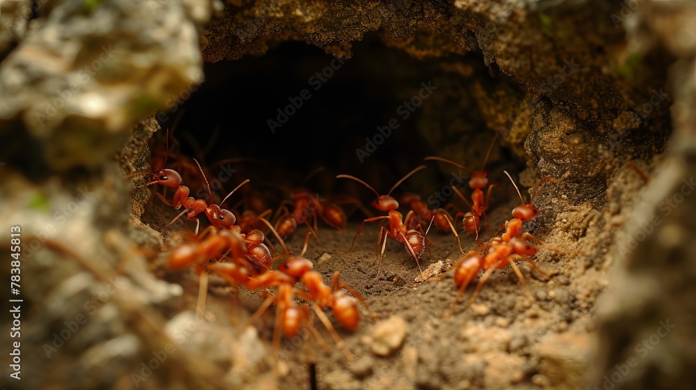 Ant World: Intriguing Images of Industrious Insects Stock Illustration ...