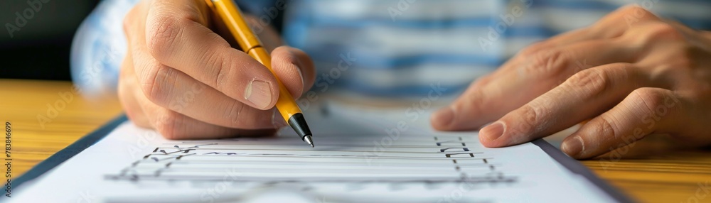 An evaluation checklist with a range of feedback points, from negative ...