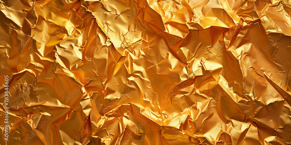 Golden metal foil surface texture pattern. Yellow gold texture ...