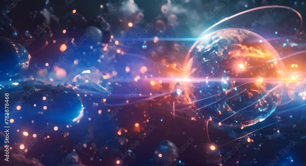 Interconnected Quantum Realms with Dynamic Data Flow. Concept Quantum ...