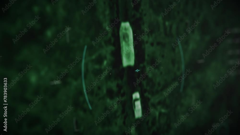 Vidéo Stock Tracking the enemy position for a rocket attack. Tracking ...