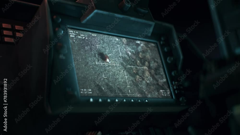 Vidéo Stock Using Innovative Spy Drone System Display To Find Enemy ...