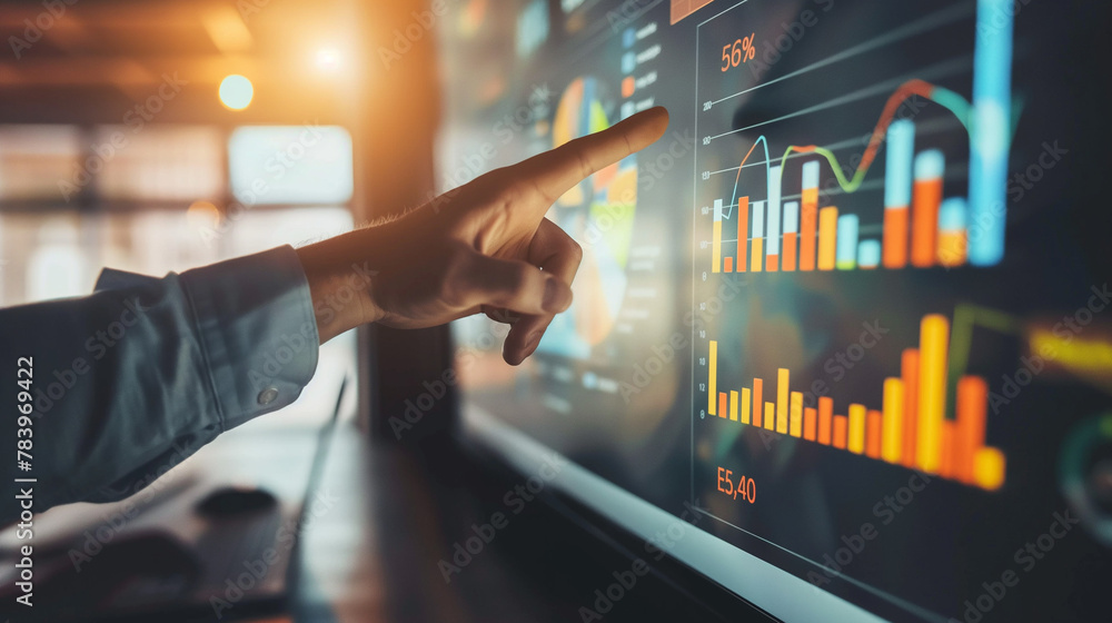 3d Statistik Datenauswertung am Chart mit Datenanalyse Auswertung von ...