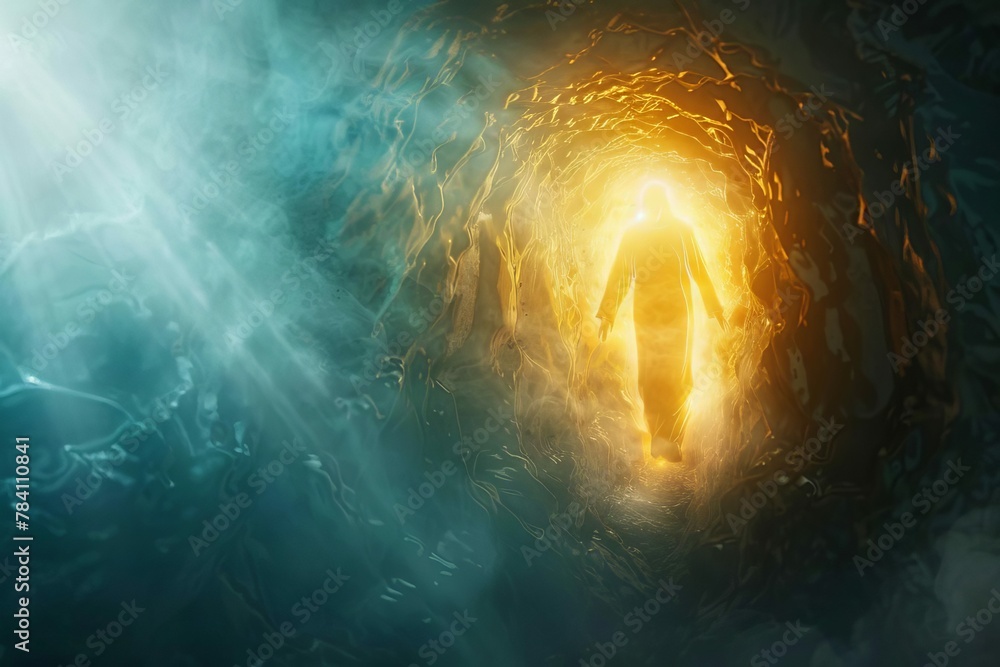 resurrection of jesus christ dramatic ai generated biblical ...