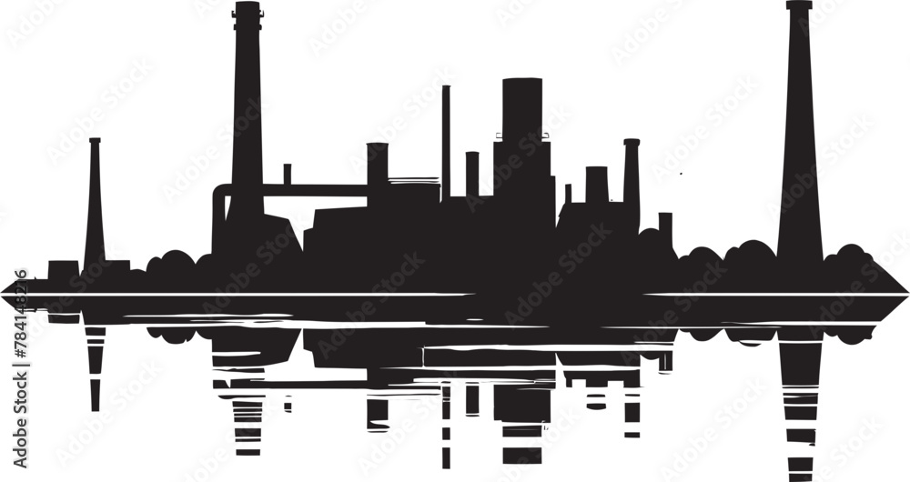 Aquatic Agony Icon River Pollution Vector Logo Dirty Delta Symbol Water ...