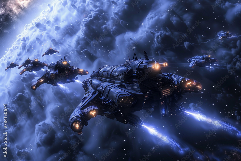 Imperial Space Fleet's journey across undiscovered planets and stars ...